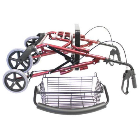 Rollator with Footrest | Foldable with Seat & Basket | Winfar SA
